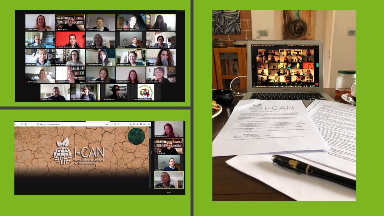 First online meeting with teachers - Ican Project